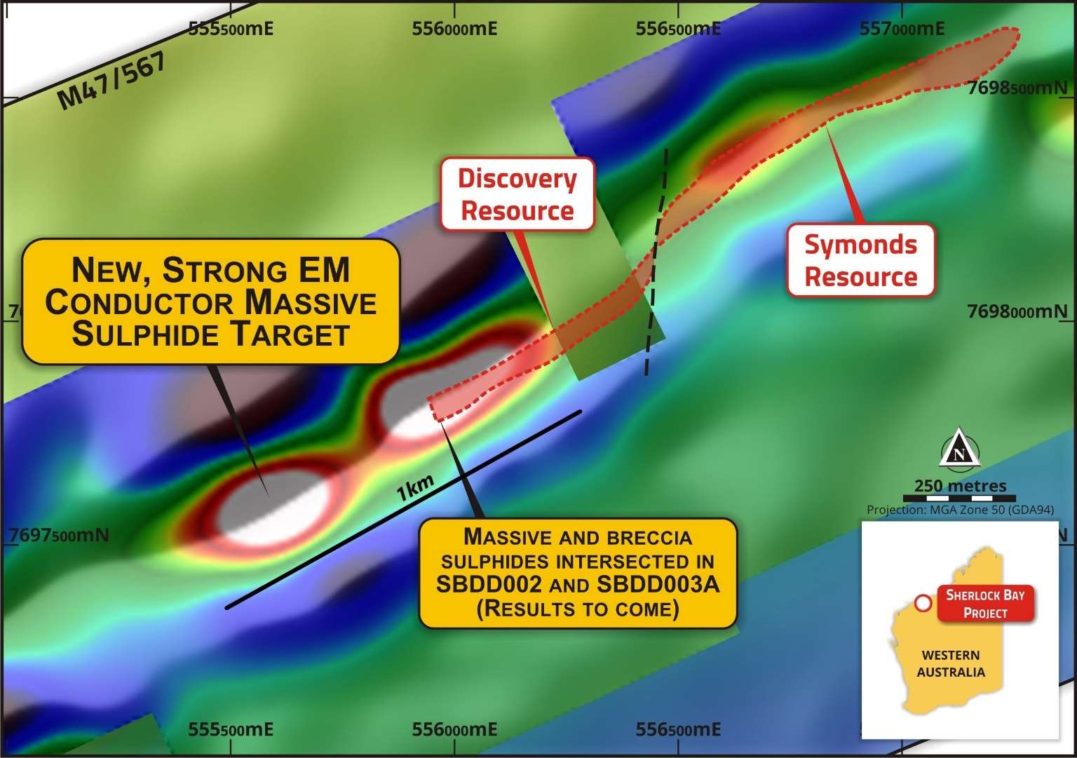 MAJOR NEW ELECTROMAGNETIC ANOMALY EXTENDS MASSIVE SULPHIDE POTENTIAL ...